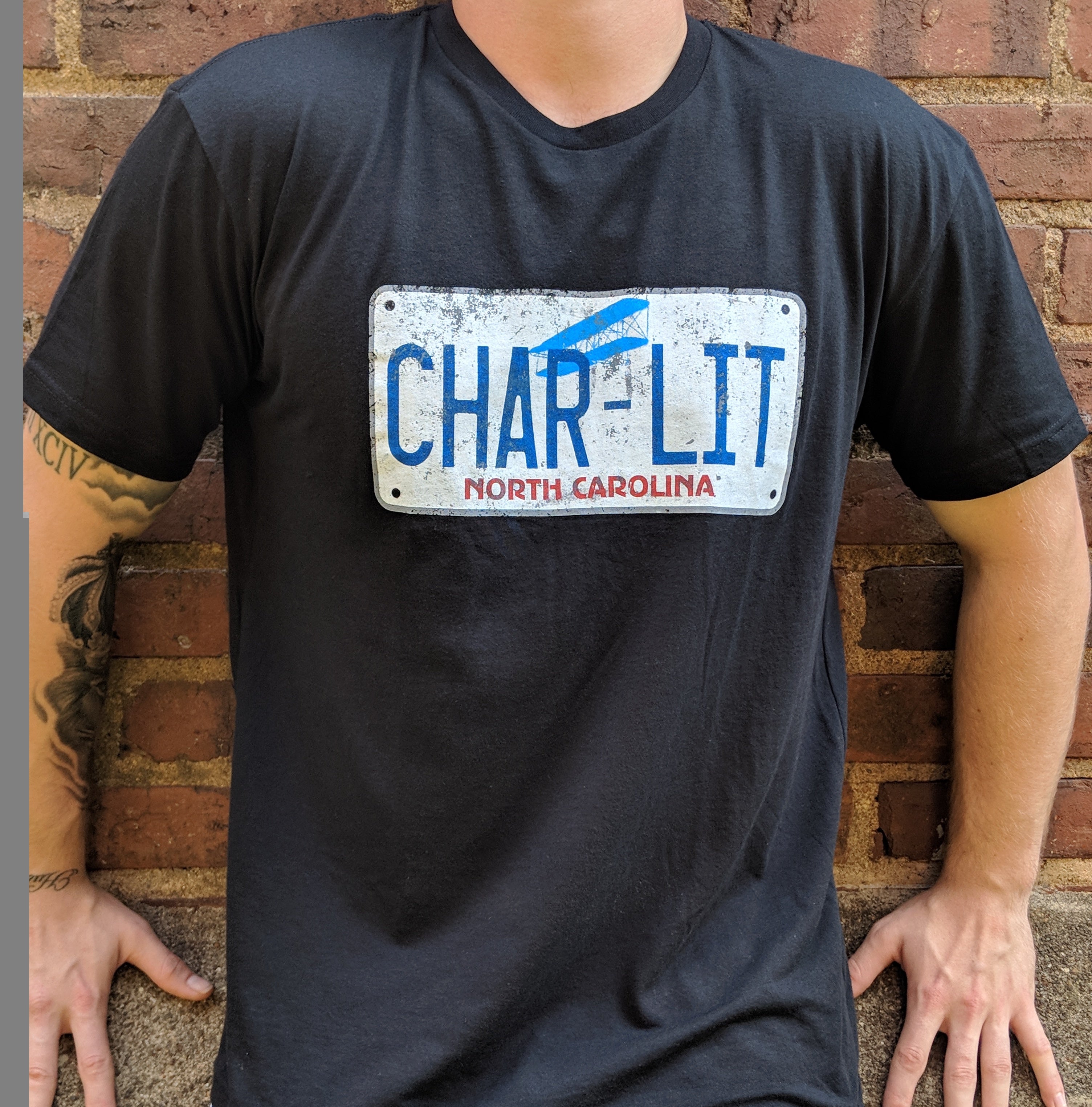 Char-LIT Black Tee – Support Local Apparel